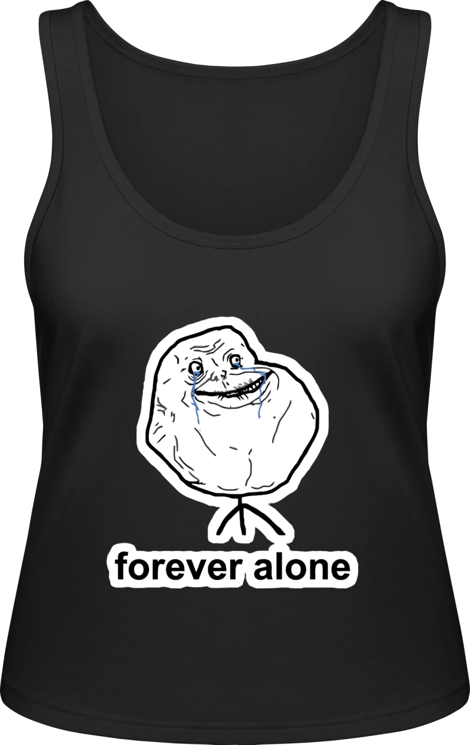 forever alone crying face